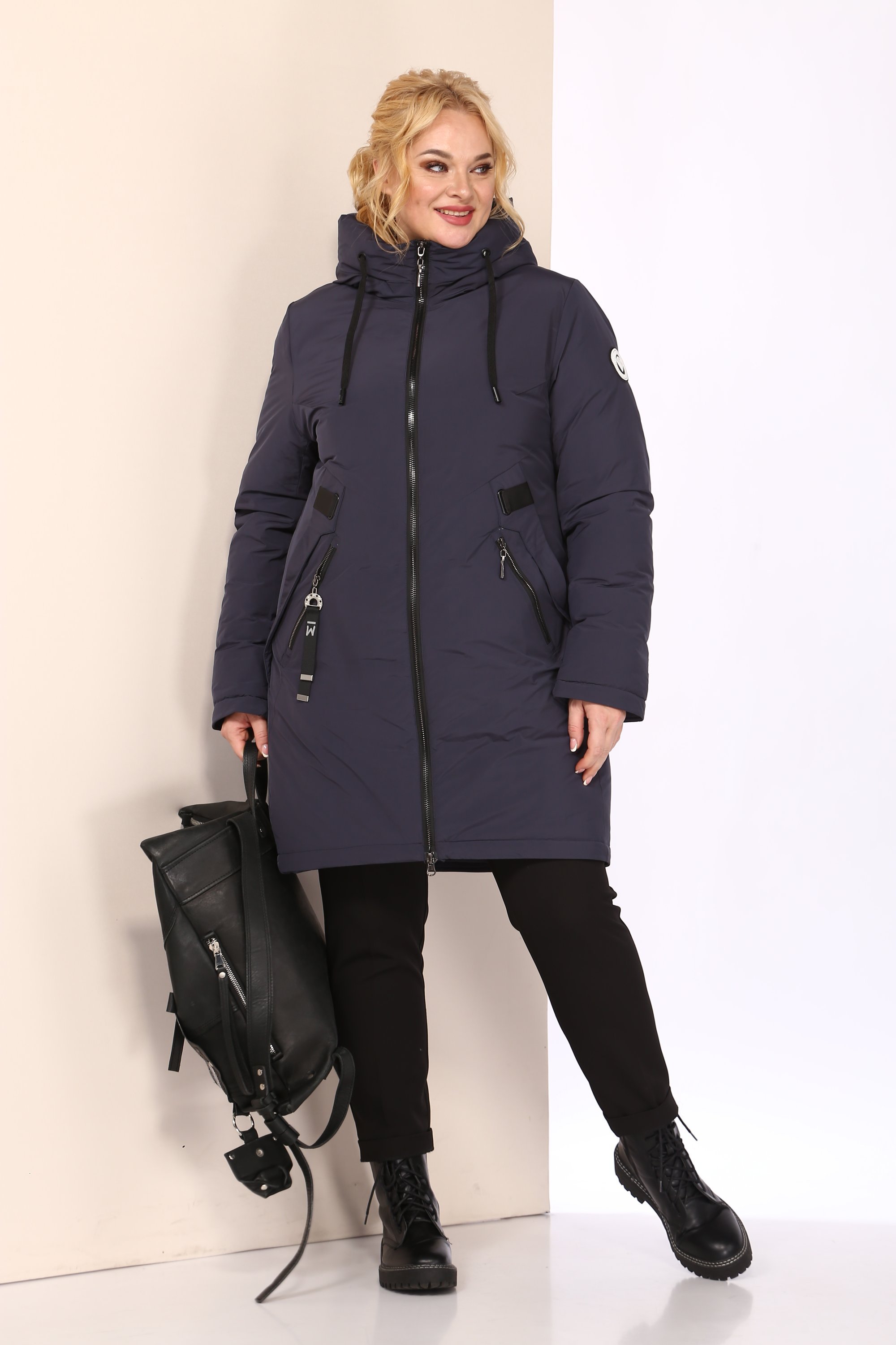 Куртка 2096 синий Shetti купить - 6% скидка | в наличии